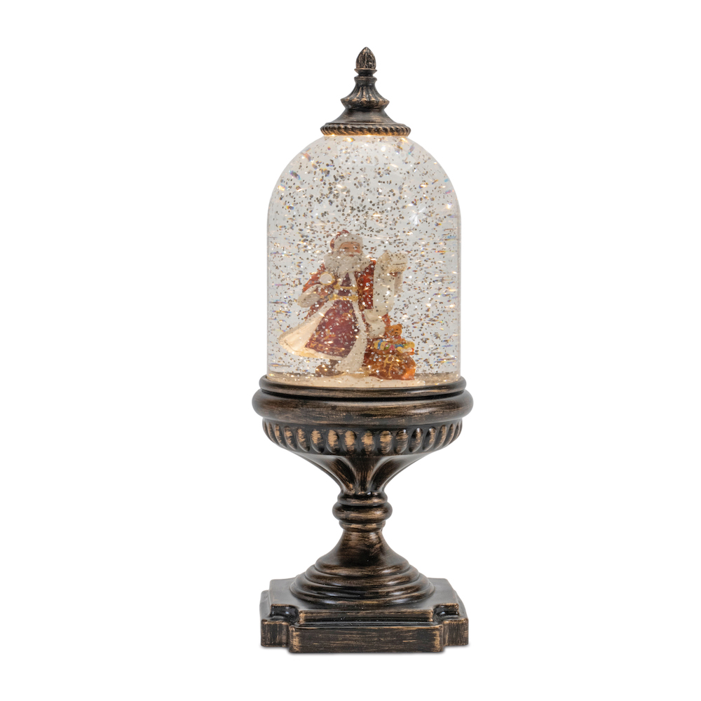 LED Snow Globe w/Santa 12.5"H Plastic... 90062 | Melrose Showrooms